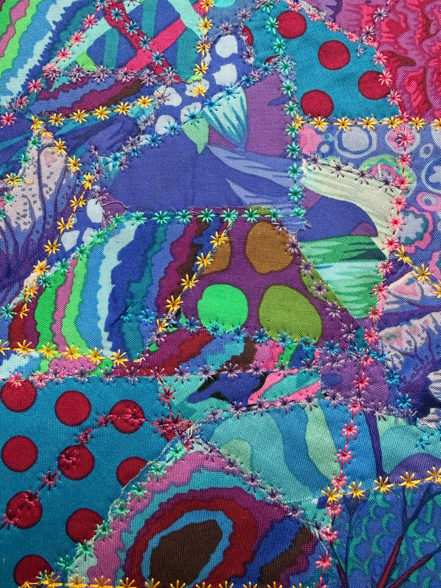 Moody Blues Embellished Fabric – reignvermont.com
